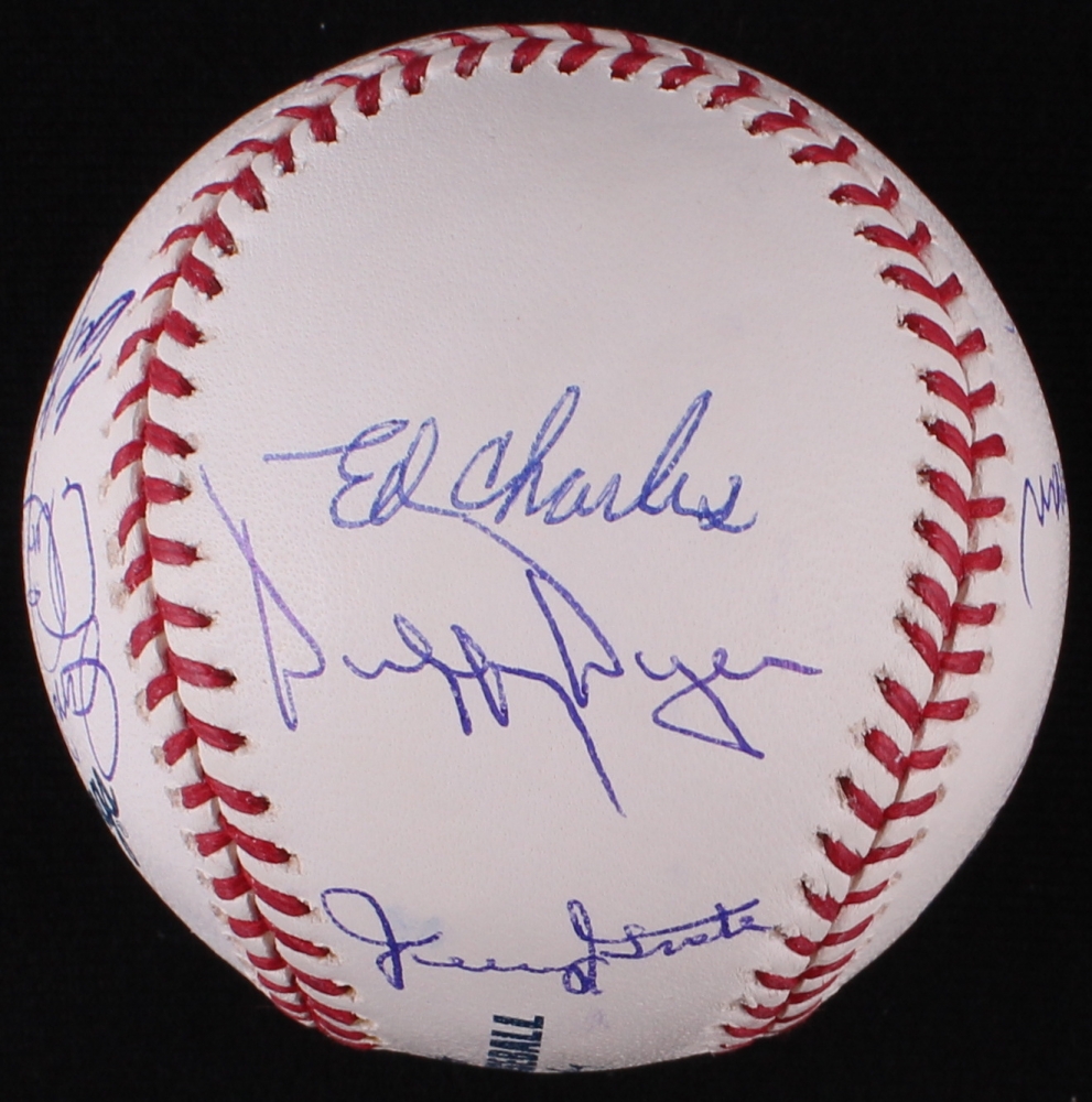 1969 Mets Team-Signed OML Baseball Signed by (17) with Nolan Ryan ...