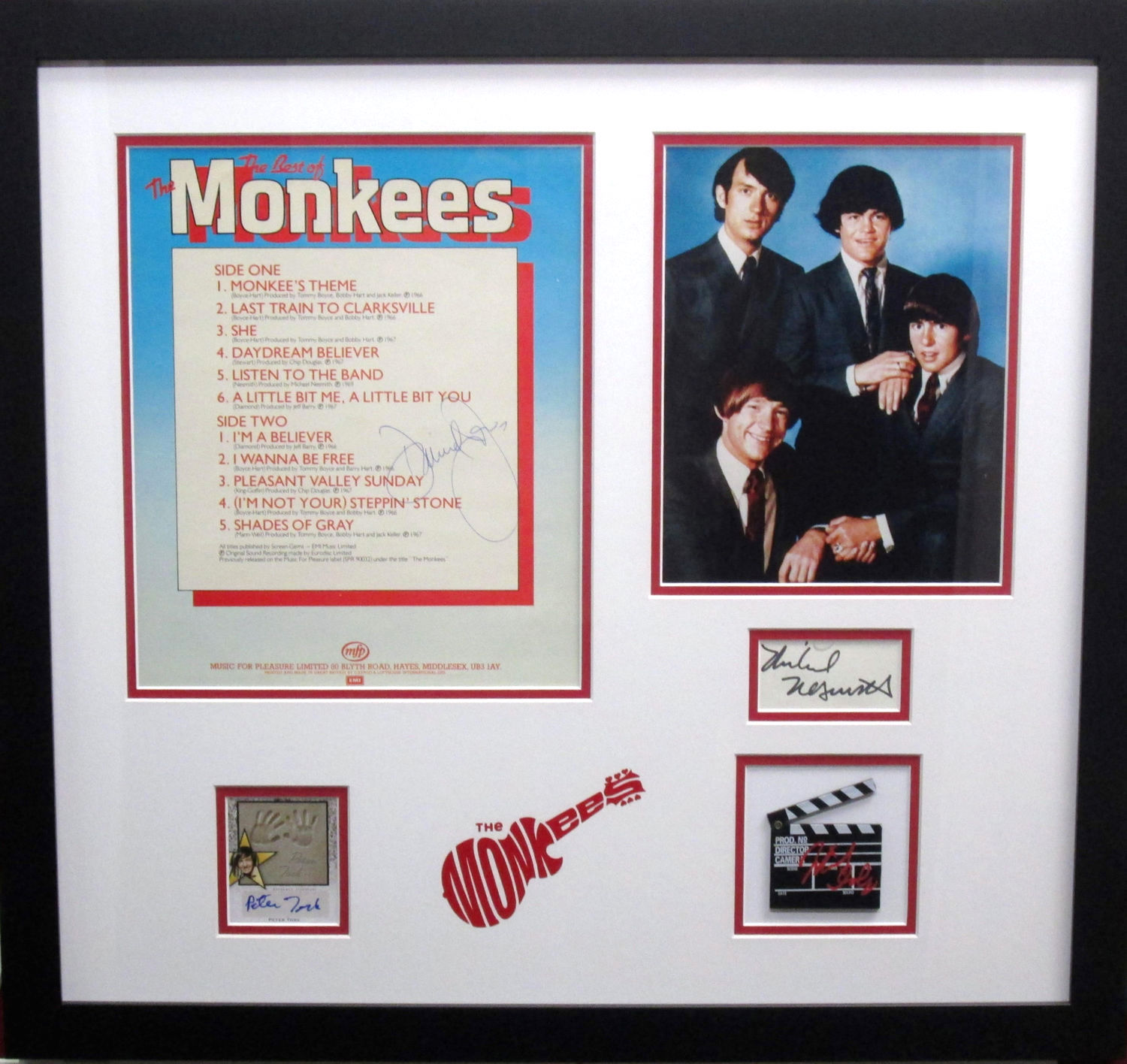 The Monkees Band-Signed 23x25 Custom Framed Display with (4) Signatures ...