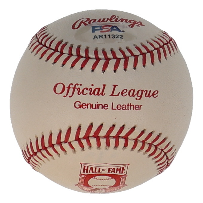 Enos Slaughter Signed HOF Logo OL Baseball (JSA) | Pristine Auction