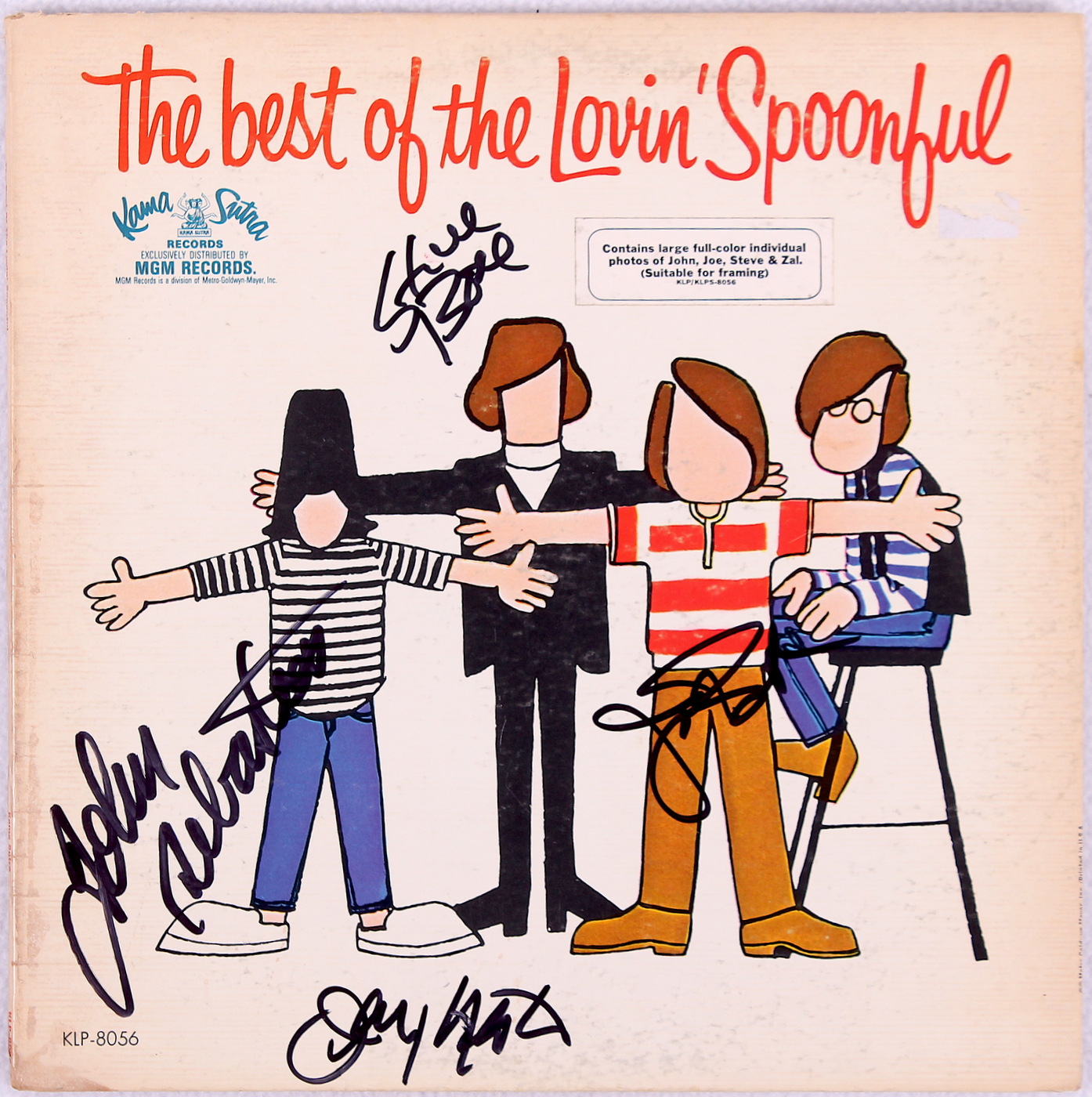 Multi-Signed "The Best of the Lovin' Spoonful" Record Album With (4 ...