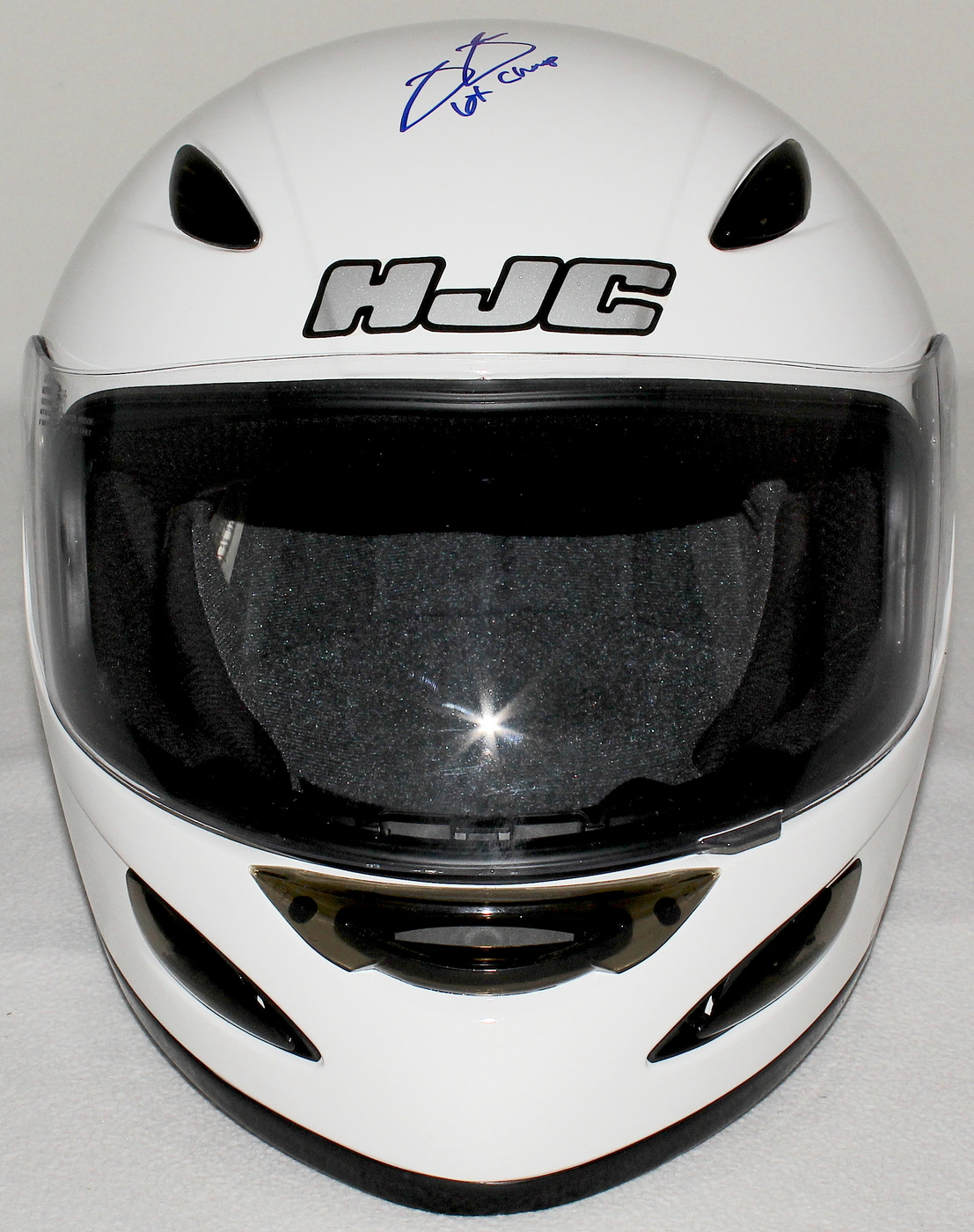 Jimmie Johnson Signed Authentic HJC Racing Helmet Inscribed "6x Champ ...