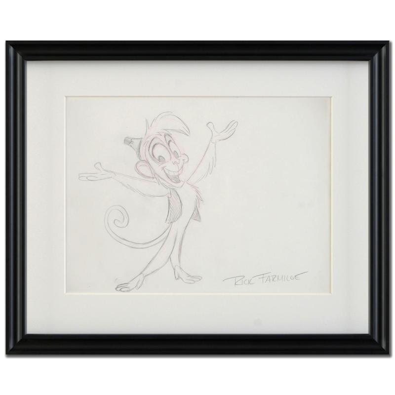Rick Farmiloe "Abu" Signed Custom Framed Original Pencil Sketch ...