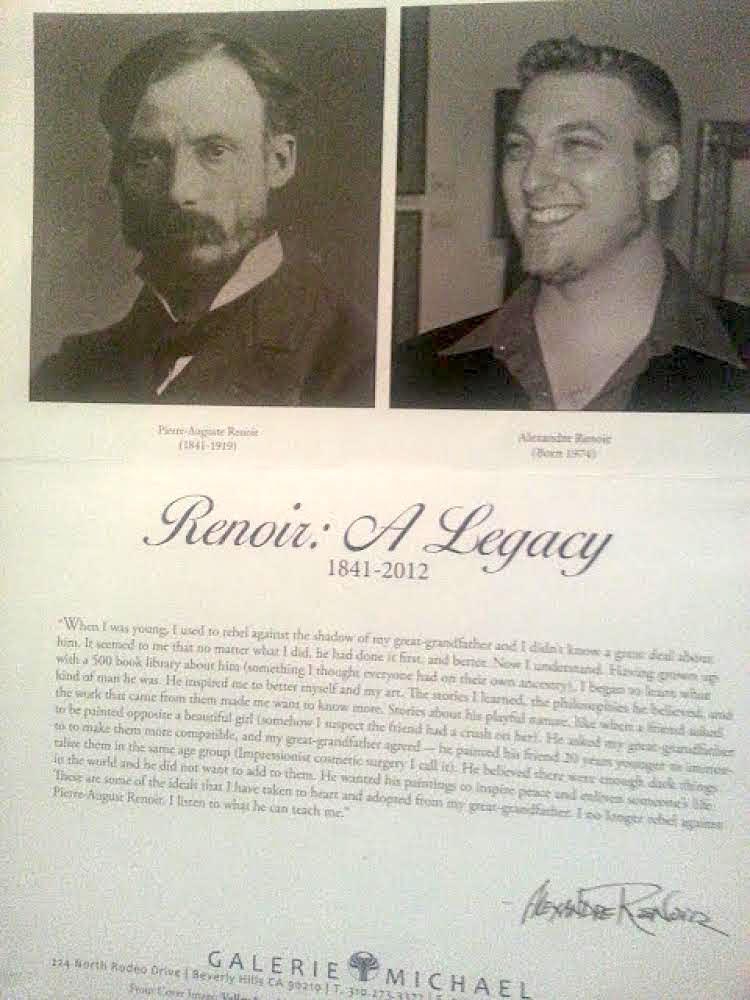Alexandre Renoir Signed 2009 Original Impressionism 22x26 Custom Framed ...