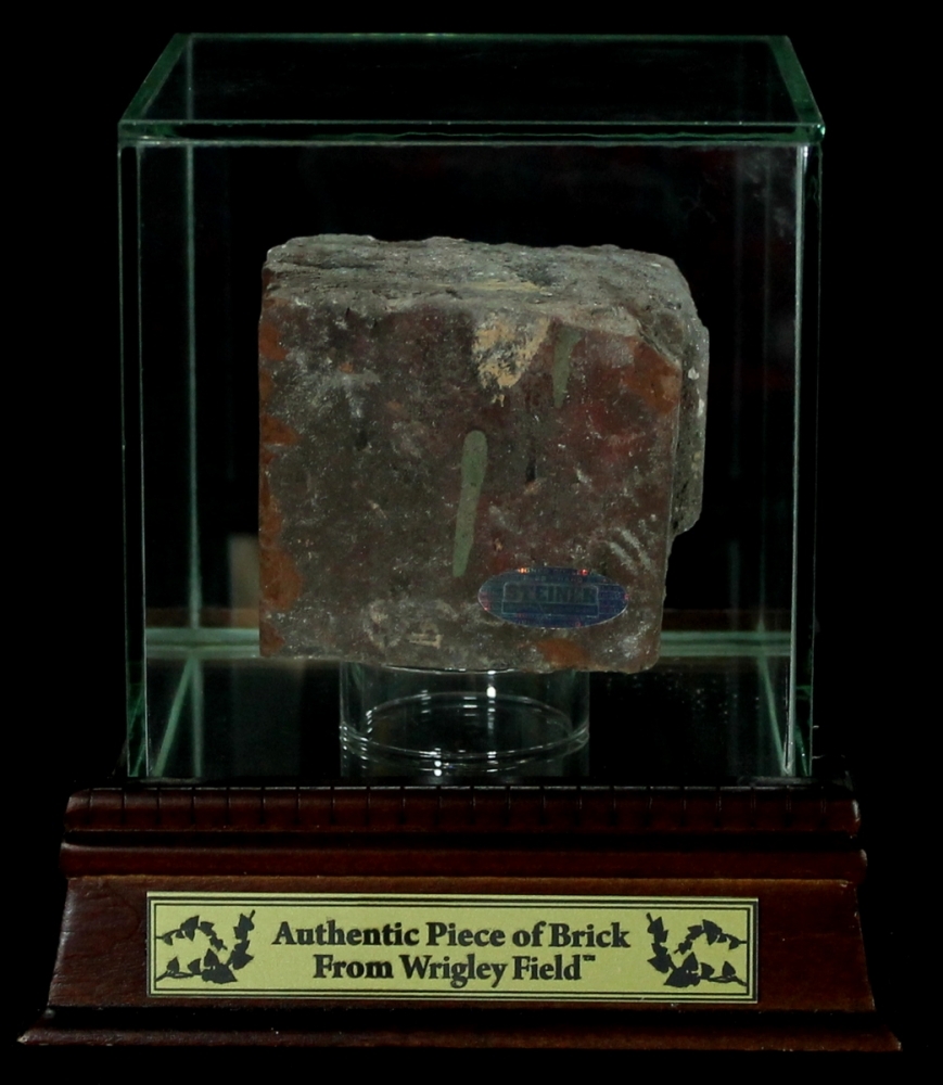 Authentic Brick From Wrigley Field with Display Case (Steiner COA ...