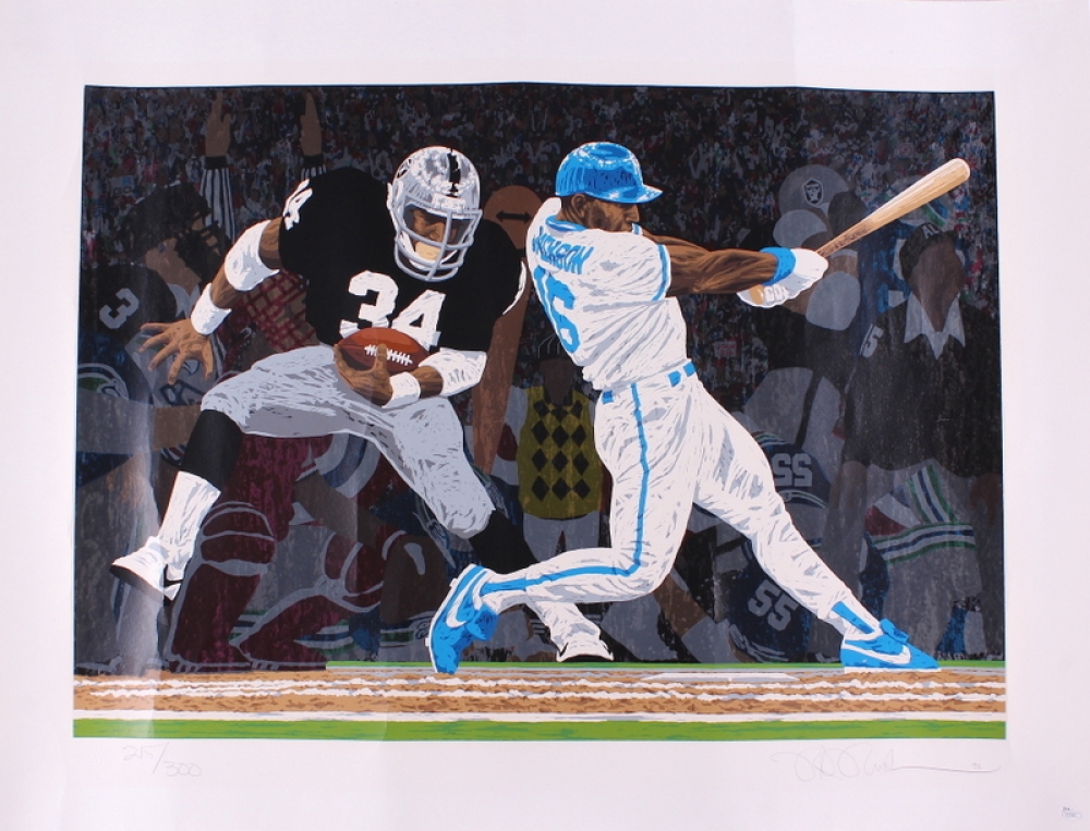 Bo Jackson "Season After Season" Limited Edition 28x38 Serigraph Signed ...