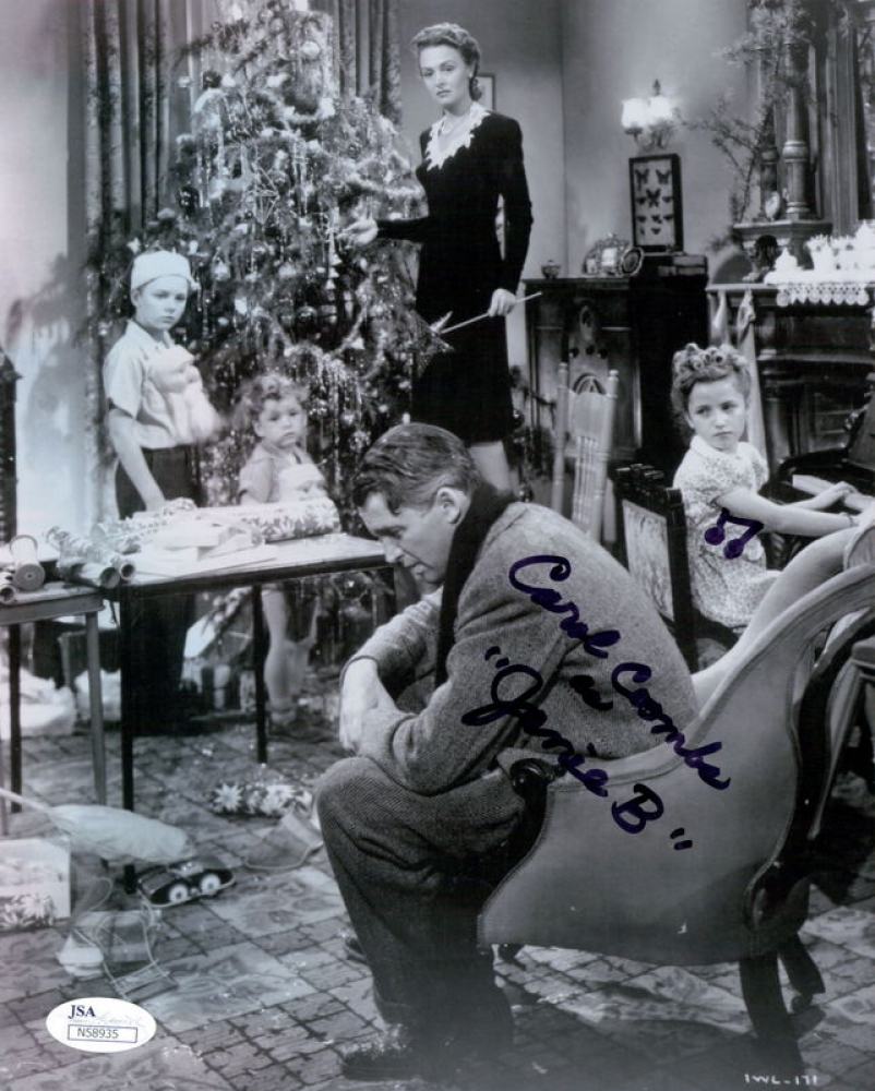 Carol Coombs Signed "It's a Wonderful Life" 8x10 Photo Inscribed "Janie ...