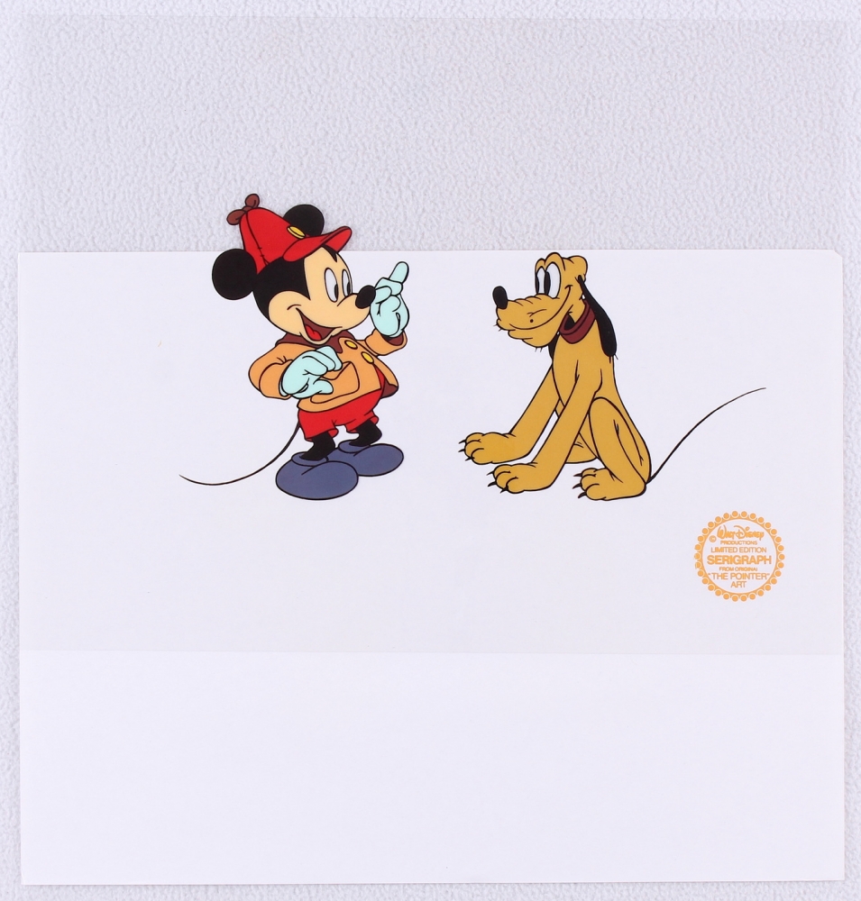 Mickey Mouse LE "The Pointer Art" 11x14 Walt Disney Animation Serigraph ...