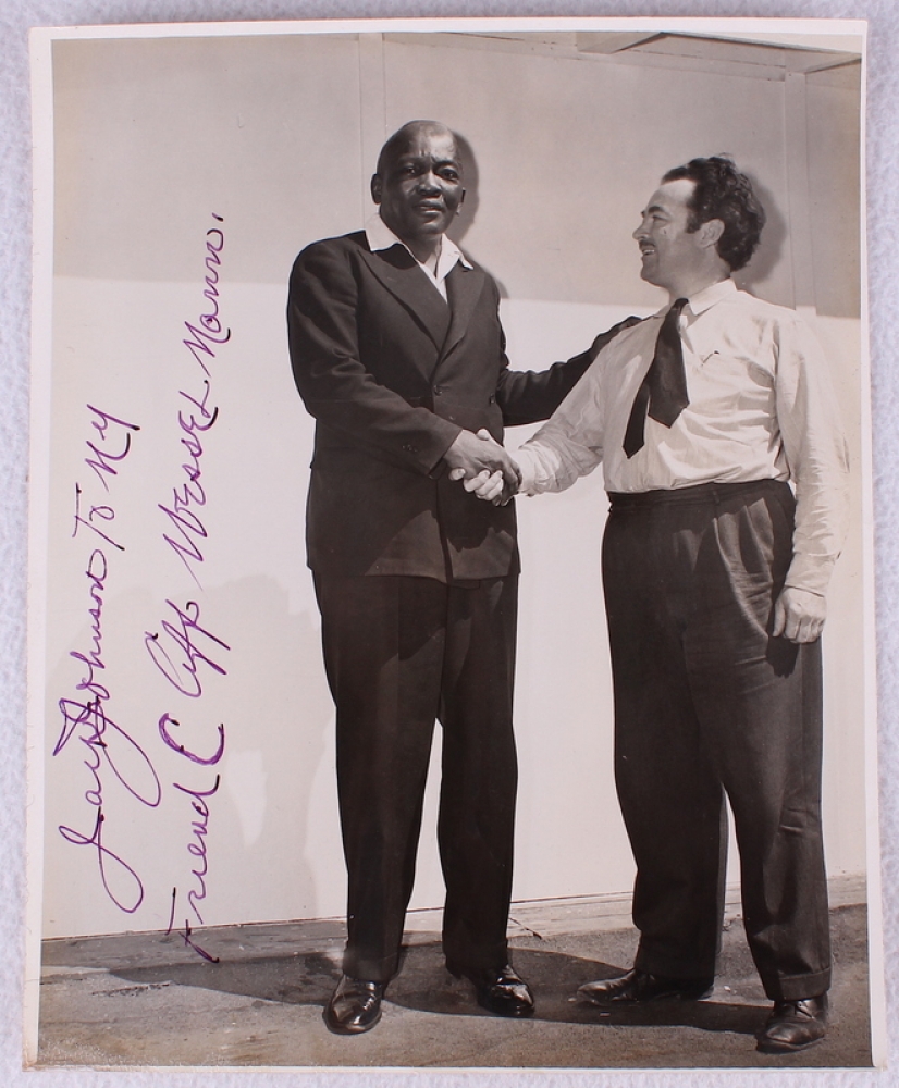 Jack Johnson Signed Vintage 8x10 Photo With Personalization (JSA LOA ...