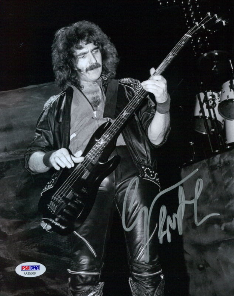 Geezer Butler Signed 8x10 Photo (PSA COA) | Pristine Auction