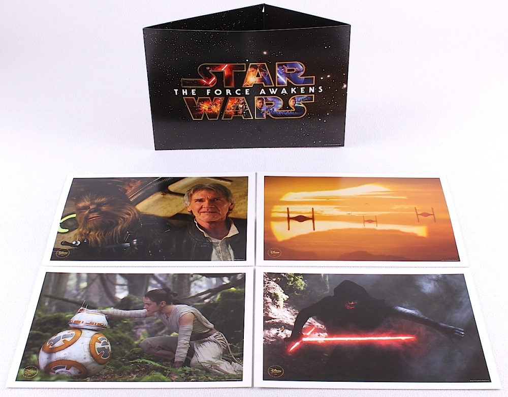 Star Wars: The Force Awakens Set of (4) Exclusive Limited Edition 14" x ...