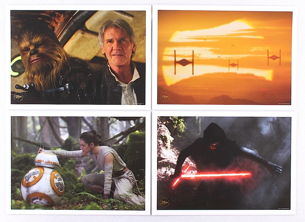 Star Wars: The Force Awakens Set of (4) Exclusive Limited Edition 14" x ...