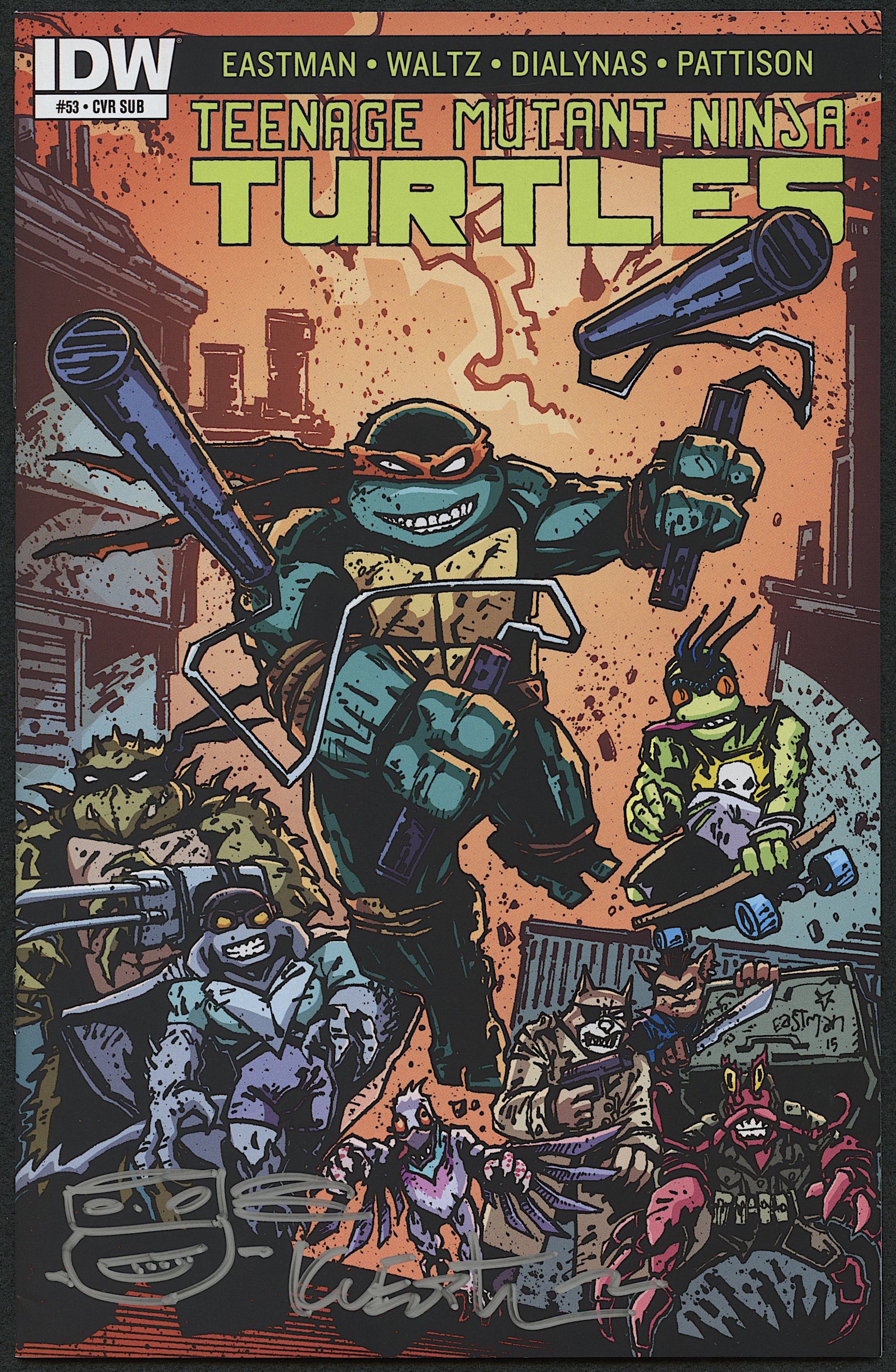 Kevin Eastman Teenage Mutant Ninja Turtles Signed Comic Book with Hand ...