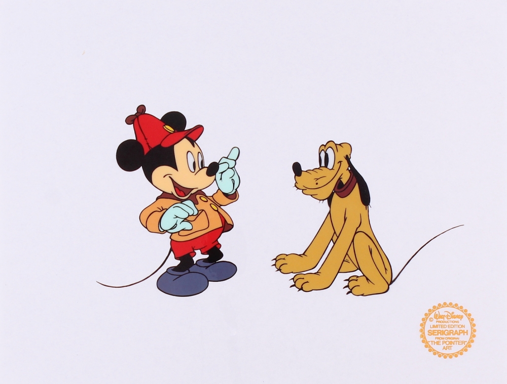 Mickey Mouse LE "The Pointer Art" 11x14 Walt Disney Animation Serigraph ...