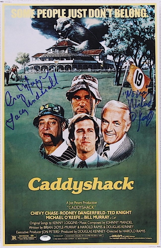 Cindy Morgan & Michael O'Keefe Signed "Caddyshack" 11x17 Photo ...