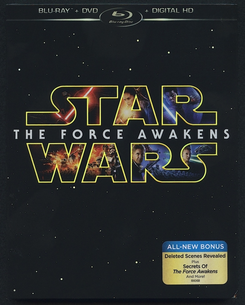Star Wars: The Force Awakens Blu-Ray Combo Pack (Blue-Ray + DVD + HD ...