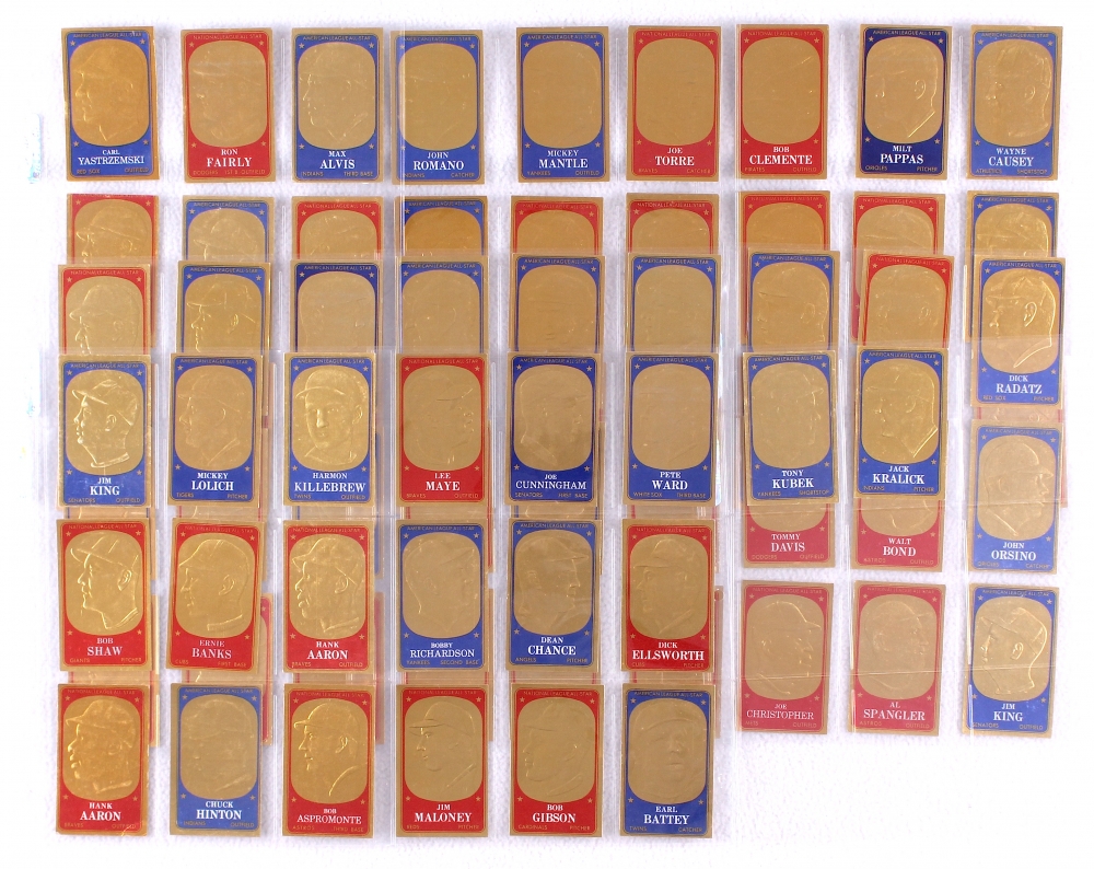 1965 Topps Gold Embossed Complete Set of (74) Baseball Cards with ...