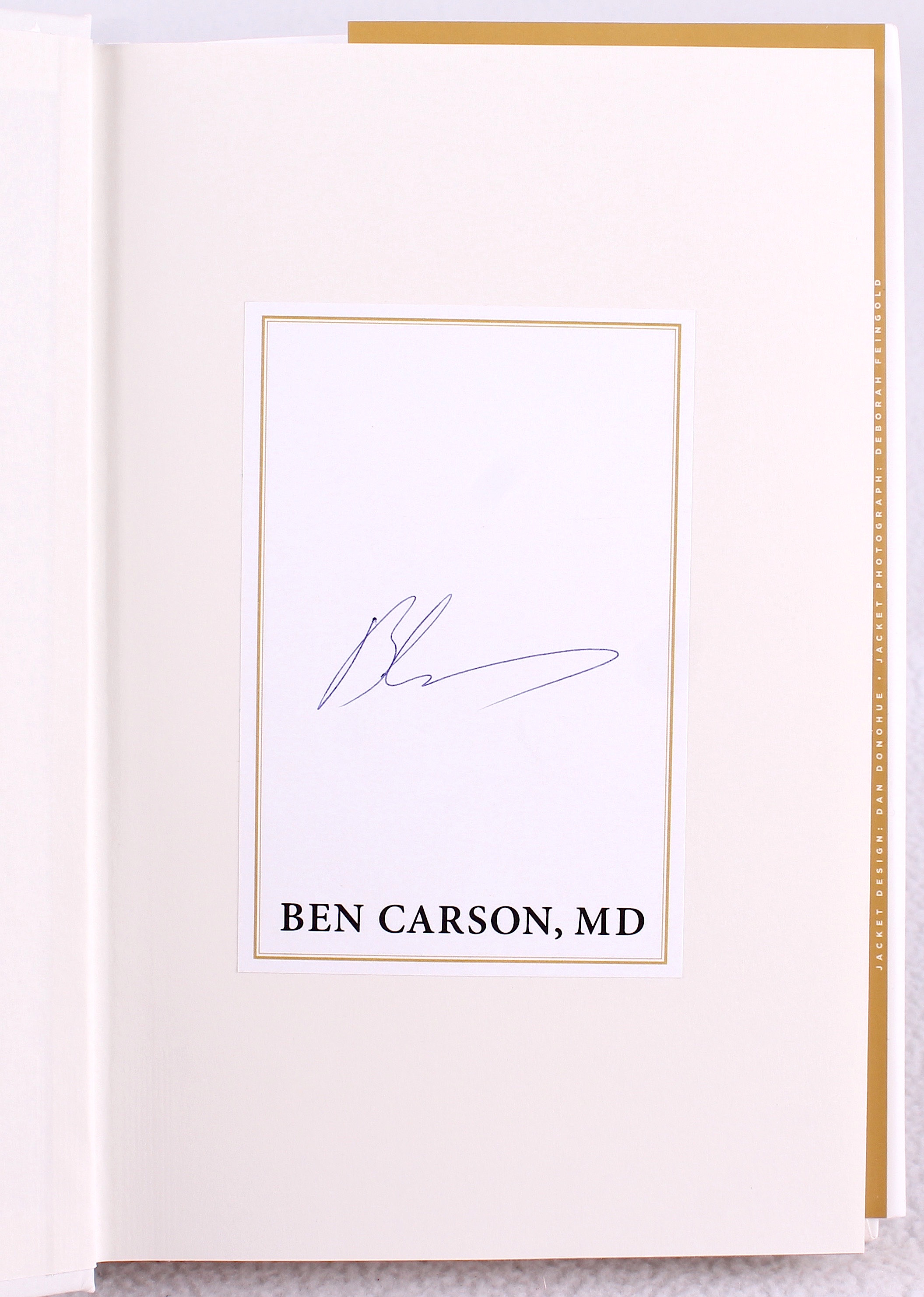 Ben Carson Signed "One Nation" Hardcover Book (Premier Collectibles COA ...