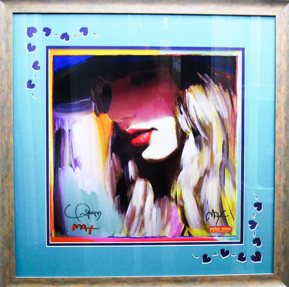 Taylor Swift Signed 32x32 Custom Matted Poster Display by Peter Max ...