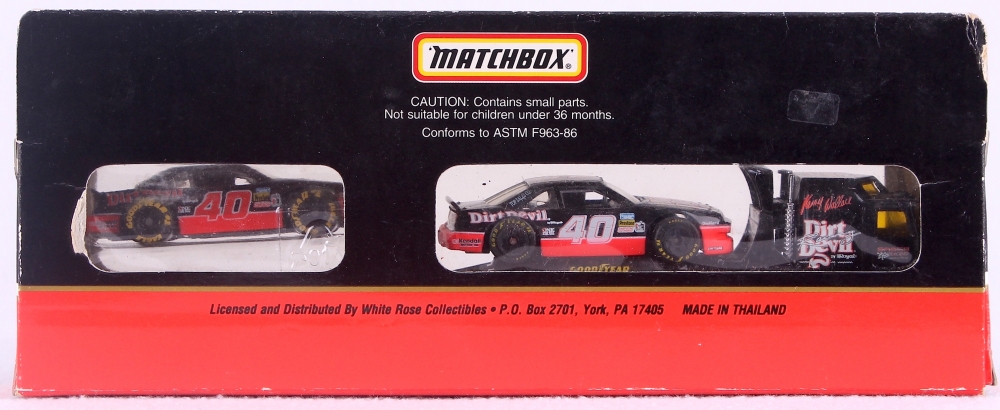 Kenny Wallace Matchbox Dirt Devil #40 Transporter & Race Cars in ...