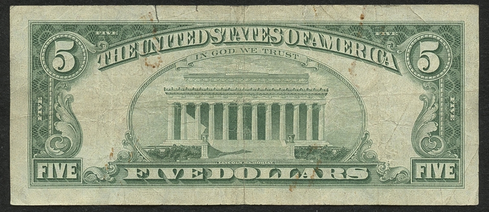 1963 Red Seal $5 Five Dollar Federal Reserve Note | Pristine Auction