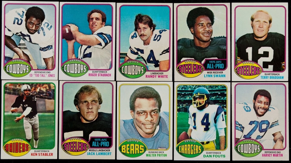 1976 Topps Football Complete Set of (528) Cards with #148 Walter Payton ...