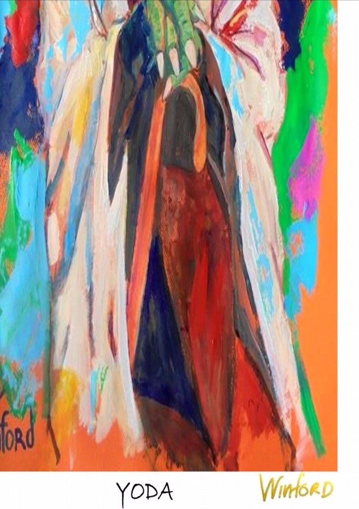 Yoda "Star Wars" Limited Edition 11x17 Lithograph by Winford Galmon ...