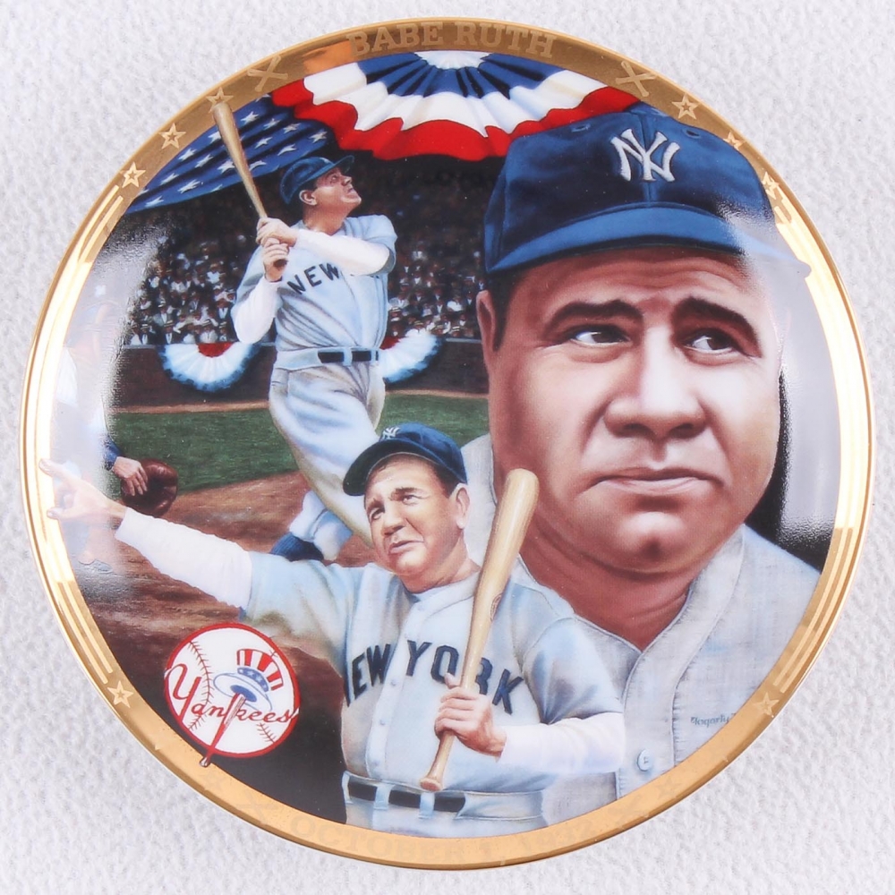 "Babe Ruth's Called Shot" LE Yankees Sports Impressions Porcelain Plate ...