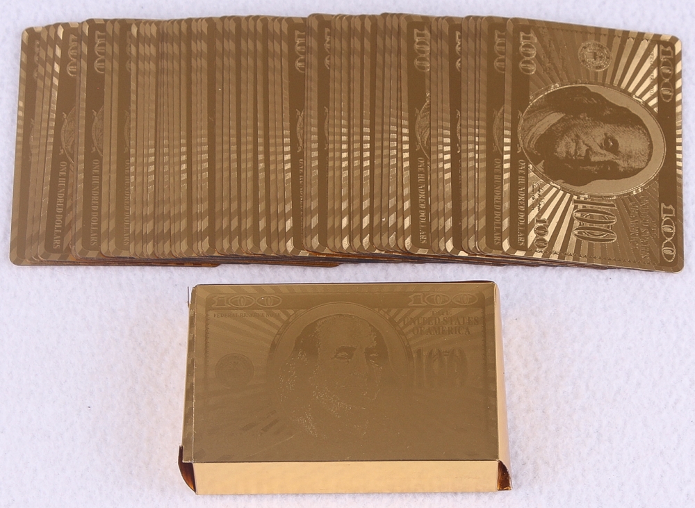 24k Gold Playing Cards Complete Set of (52) in Original Box | Pristine ...