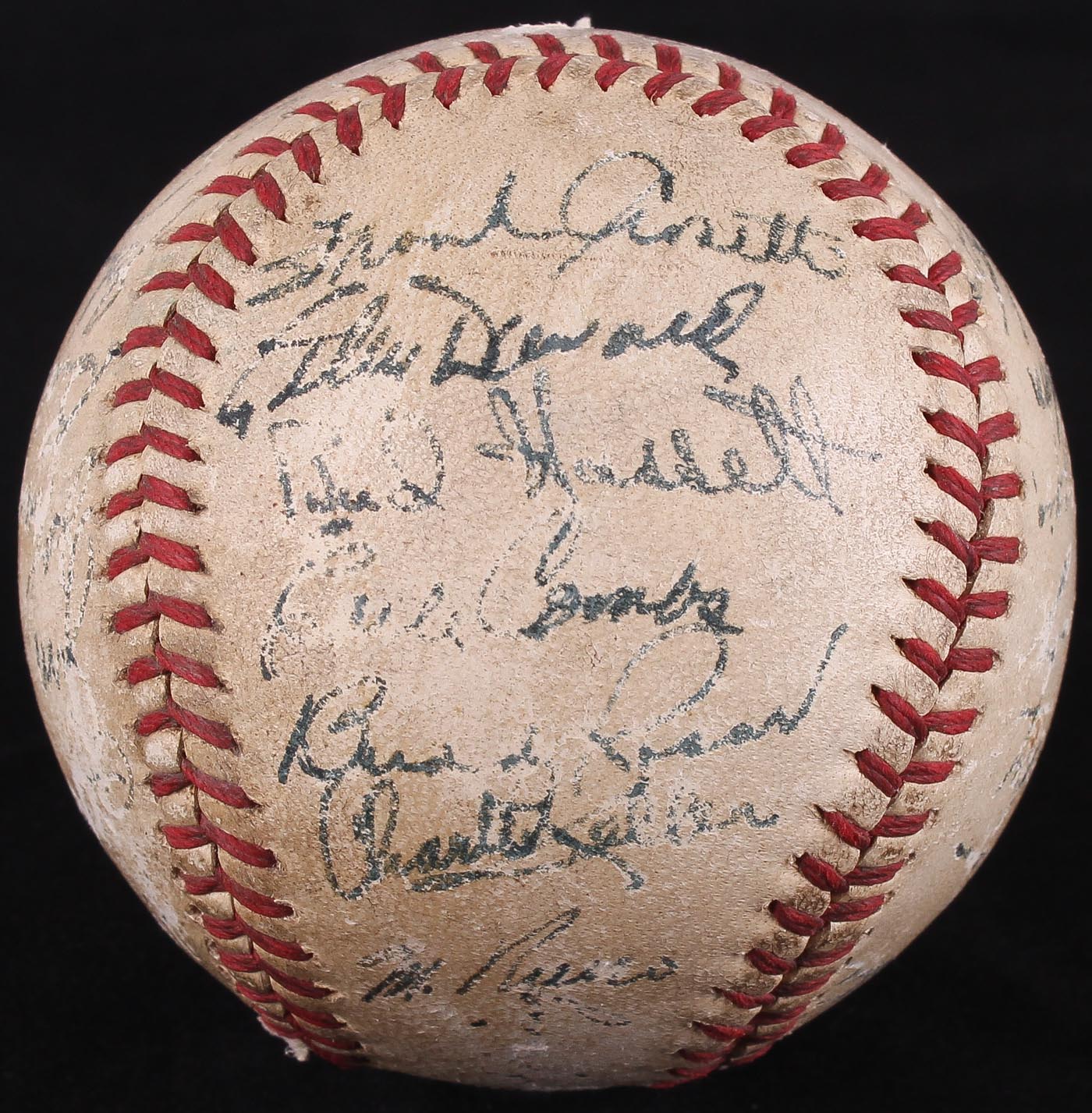 1942 Yankees Team-Signed OAL Baseball With (30) Signatures Including ...