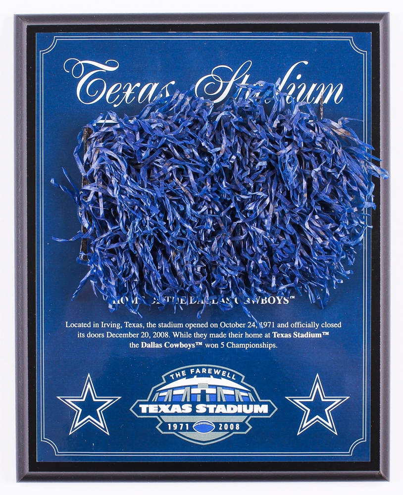 Dallas Cowboys Texas Stadium Final Season 8x10 Plaque with Game-Used ...