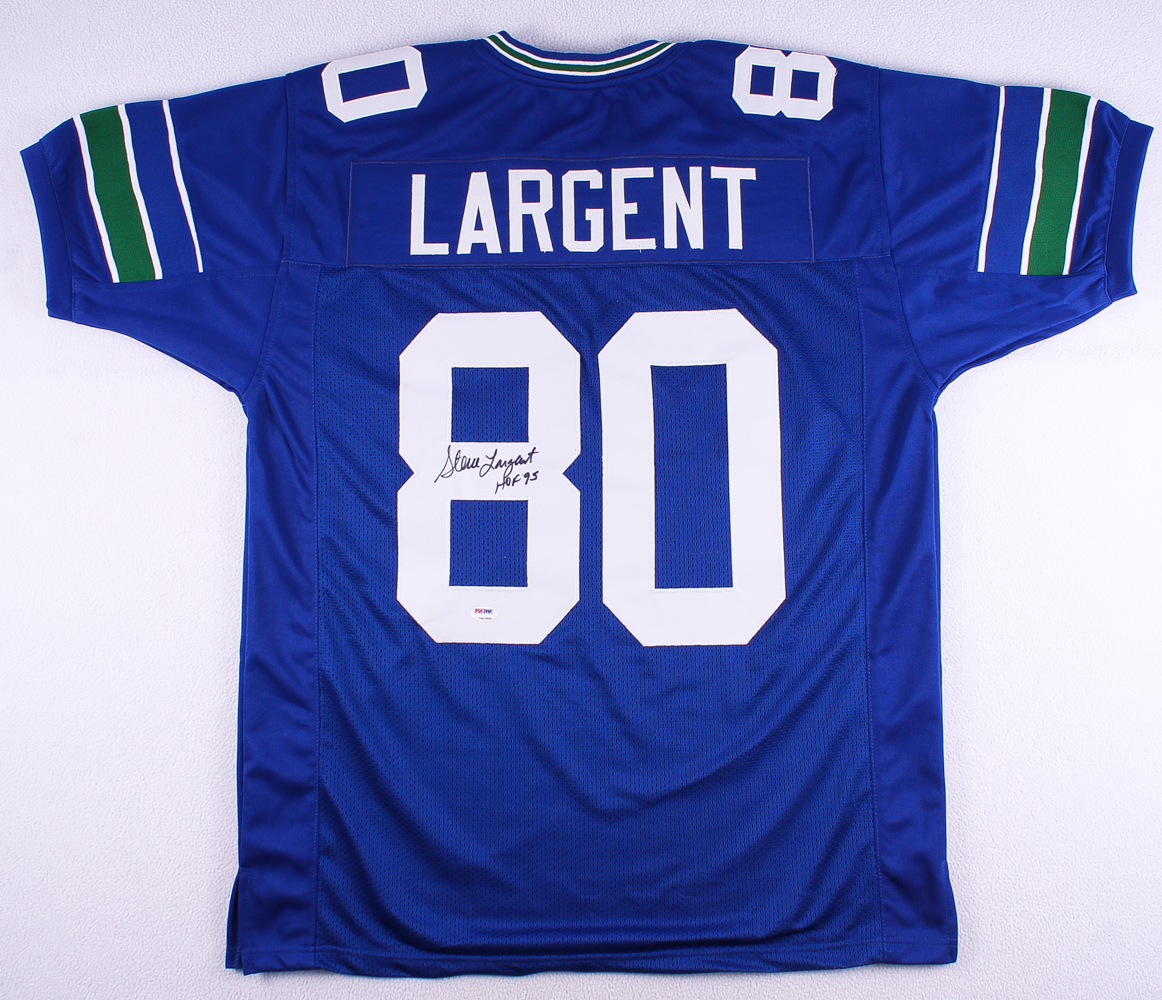 Steve Largent Signed Seahawks Jersey Inscribed "HOF 95" (PSA COA ...