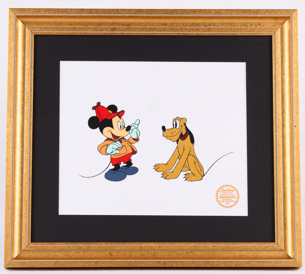Mickey Mouse "The Pointer Art" LE 17x19 Custom Framed Animation ...