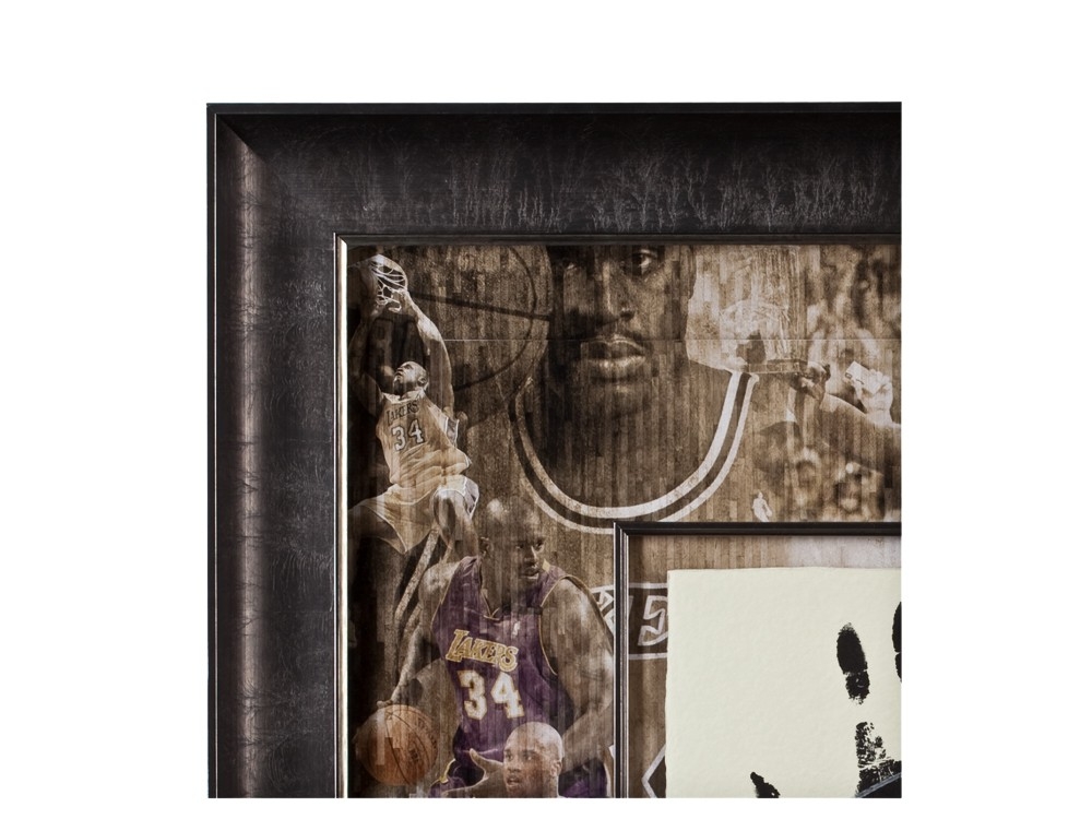 Shaquille O'Neal Signed LE All-Time Career 36x36 Custom Framed Tegata ...