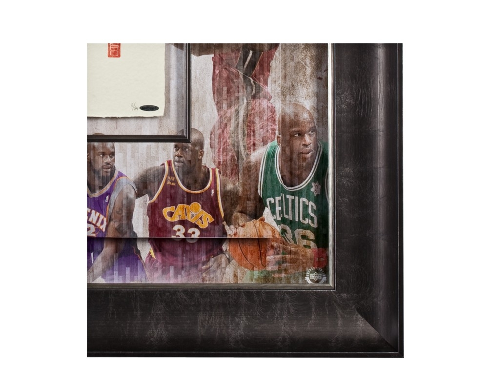 Shaquille O'Neal Signed LE All-Time Career 36x36 Custom Framed Tegata ...