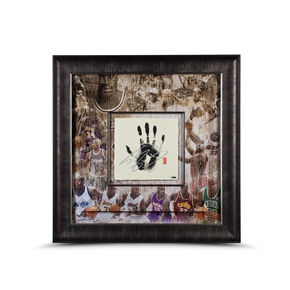 Shaquille O'Neal Signed LE All-Time Career 36x36 Custom Framed Tegata ...