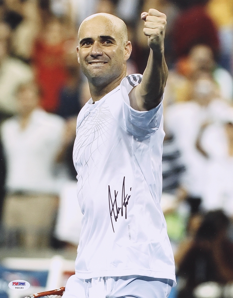 Andre Agassi Signed 11x14 Photo (PSA COA) | Pristine Auction