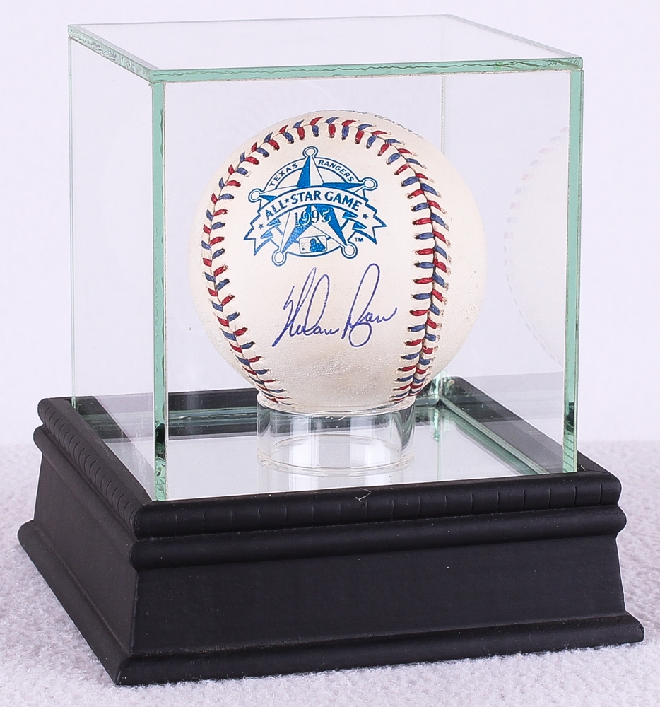 Nolan Ryan Signed 1995 All-Star Game Baseball with High Quality Display Case (PSA COA ...