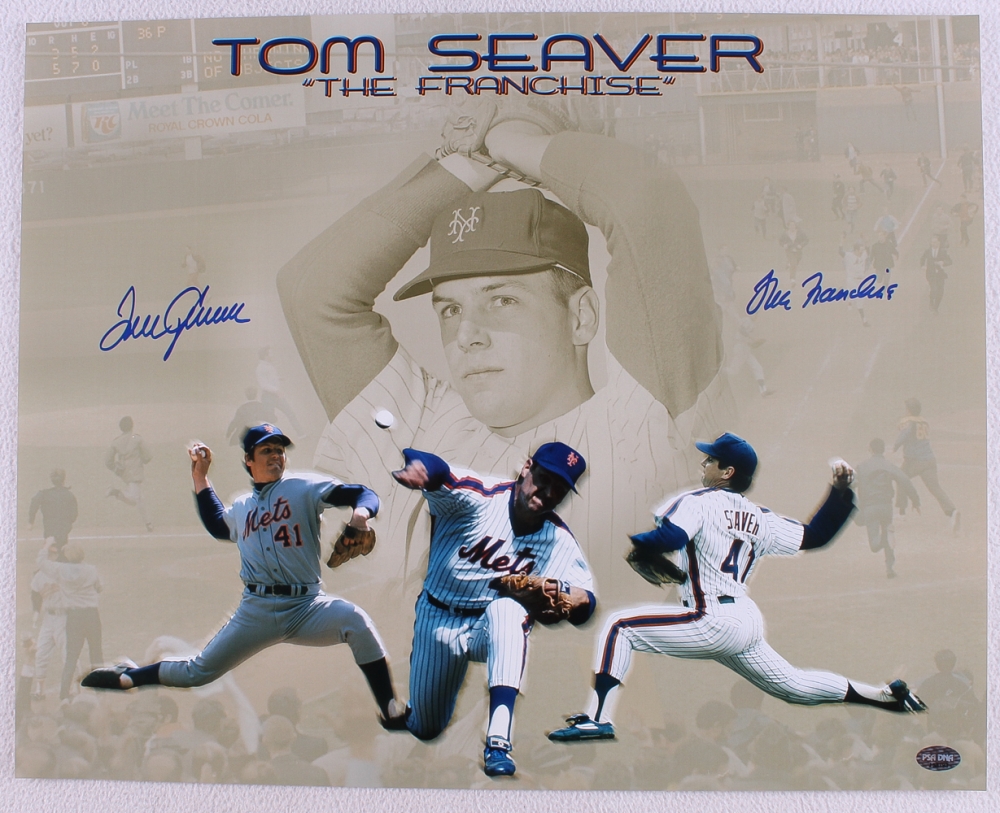 Tom Seaver Signed Mets 16x20 Photo Inscribed "The Franchise" (PSA COA ...