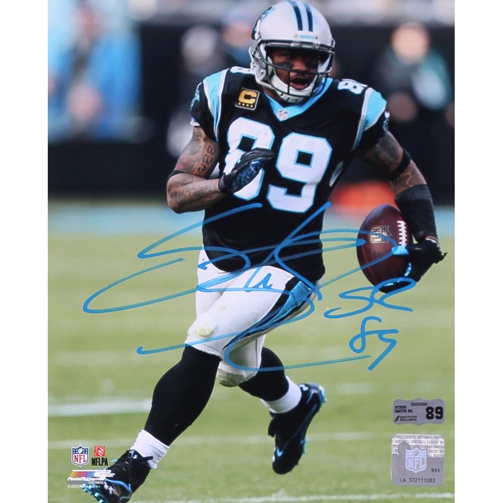Steve Smith Sr. Signed Panthers 8x10 Photo (Smith Hologram) | Pristine ...