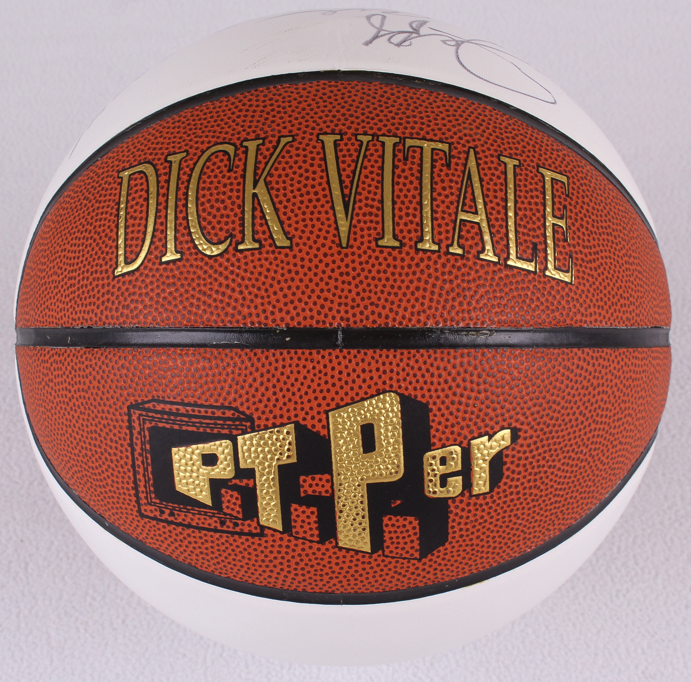 Dick Vitale Signed Custom Engraved "Dick Vitale The Rock" Basketball ...