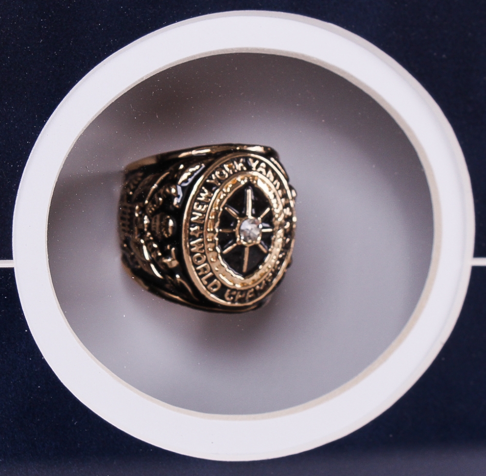 Babe Ruth & Yogi Berra "Yankees Legends" 21x33 Custom Framed Ring ...