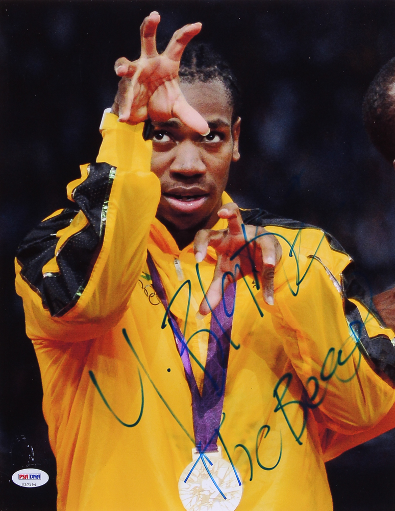 Yohan Blake Signed 11x14 Photo Inscribed "The Beast" (PSA COA ...