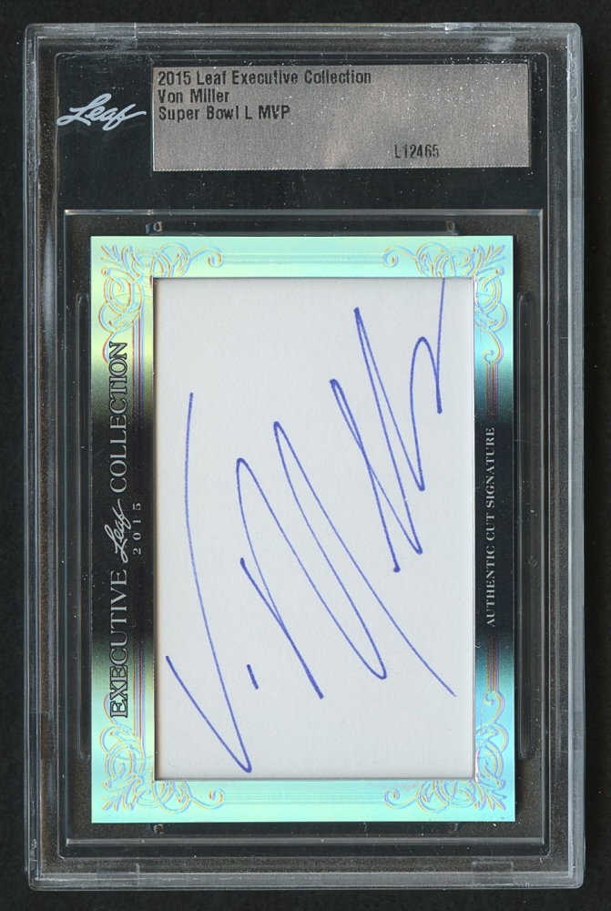 Von Miller 2015 Leaf Executive Collection Authentic Cut Signature (Leaf ...