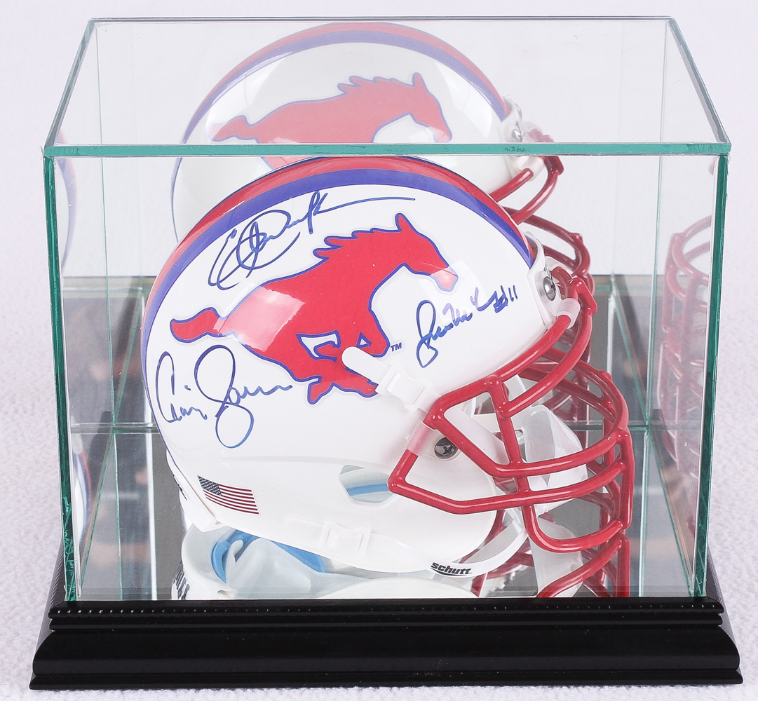 "The Pony Express" SMU Mini-Helmet Signed by (3) Including Eric ...