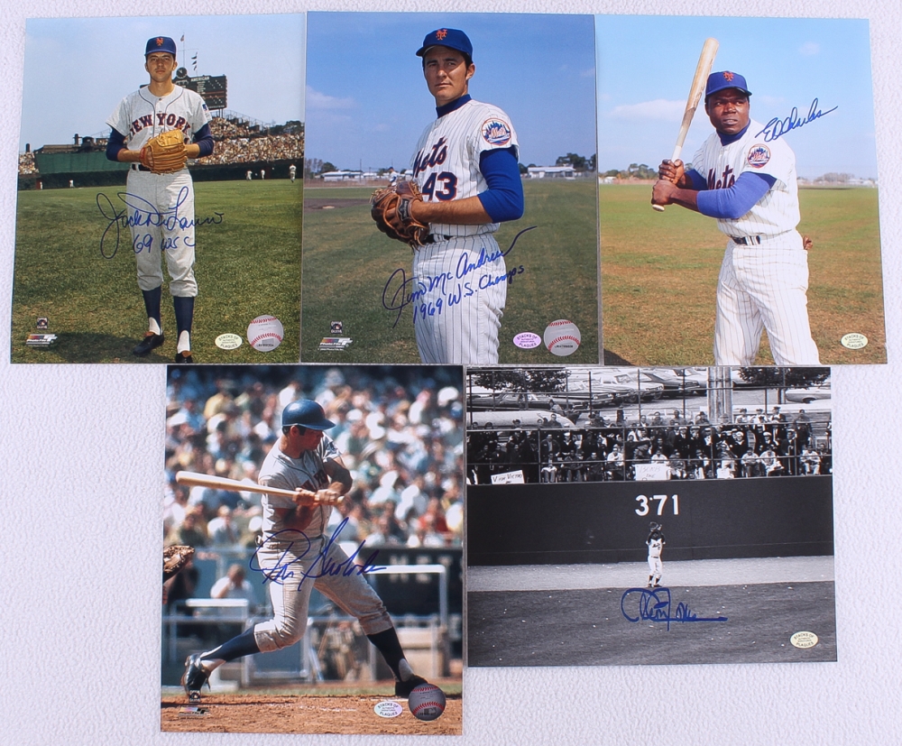 Lot of (5) 1969 Mets World Series Champions 8x10 Photos Signed By (5 ...