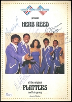 The Platters Signed 8x11 Program with Herb Reed, Tony Williams, David ...