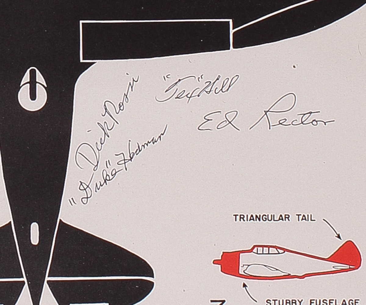 Multi-Signed "AVG Flying Tigers" 12x21 Poster With (4) Signatures ...