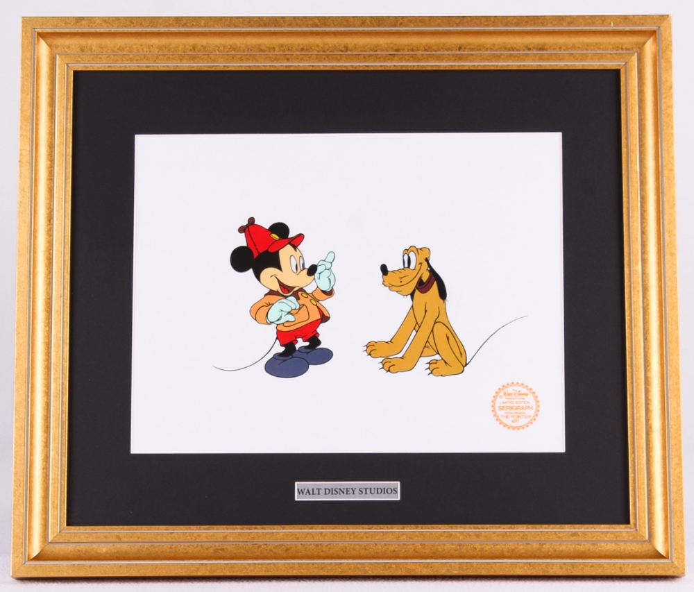 Mickey Mouse "The Pointer Art" LE 18x21 Custom Framed Animation ...