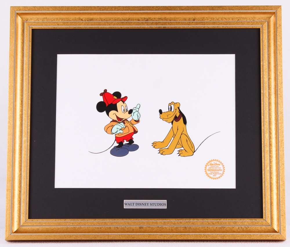 Mickey Mouse "The Pointer Art" LE 18x21 Custom Framed Animation ...