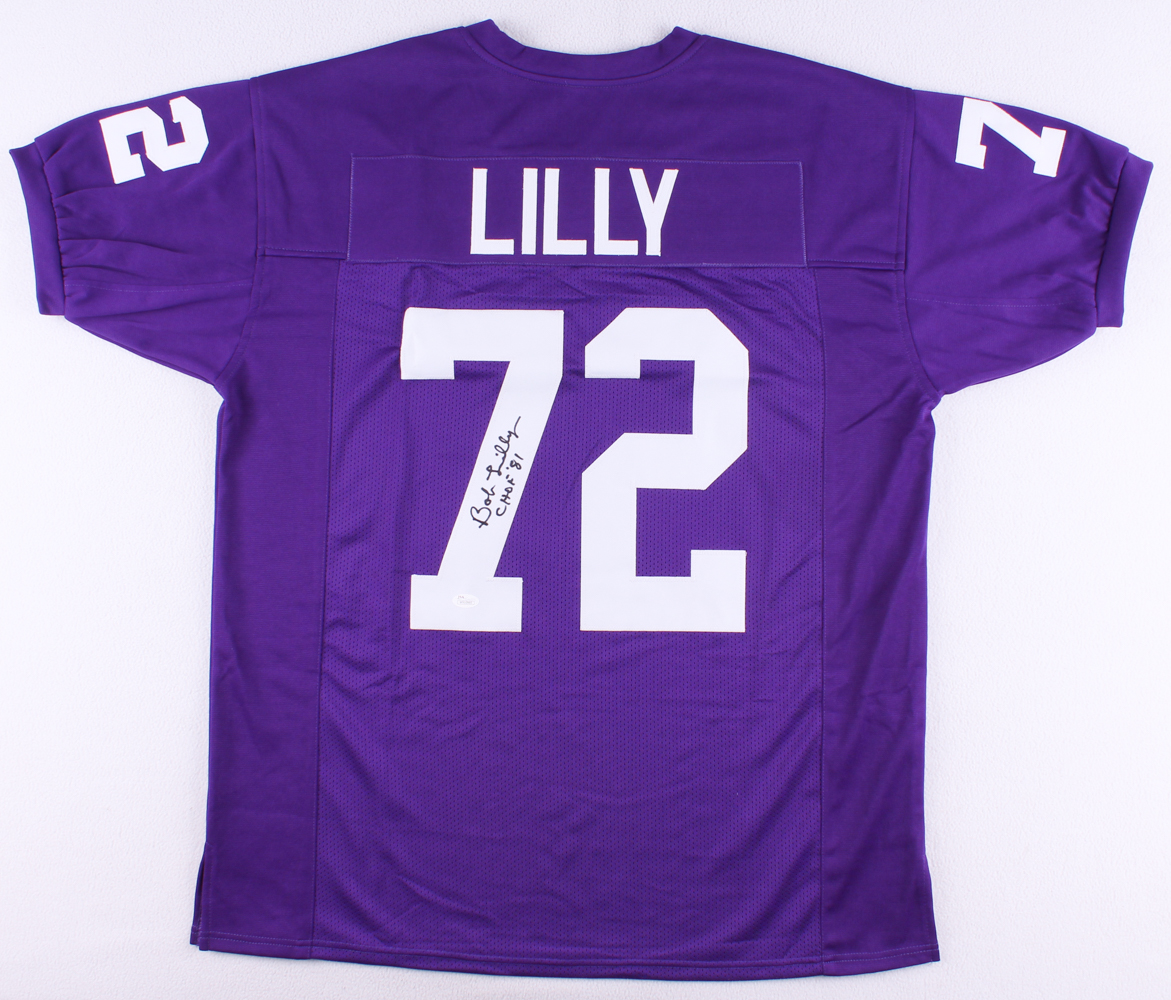 Bob Lilly Signed TCU Jersey Inscribed "CHOF '81" (JSA COA) | Pristine ...